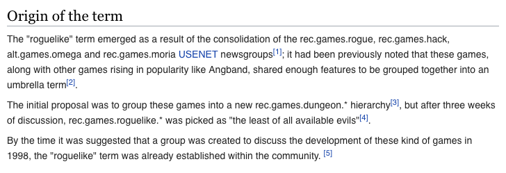 Roguelike Origin section at Wikipedia – Slashie's Gamedev Adventures