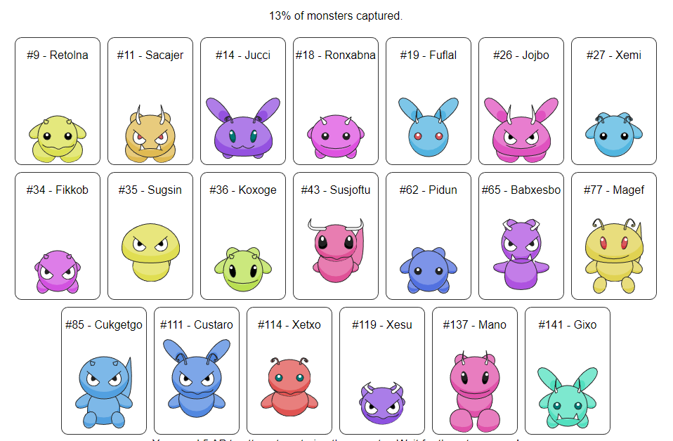 Backpack Monsters – js13k 2019 – Slashie's Gamedev Adventures